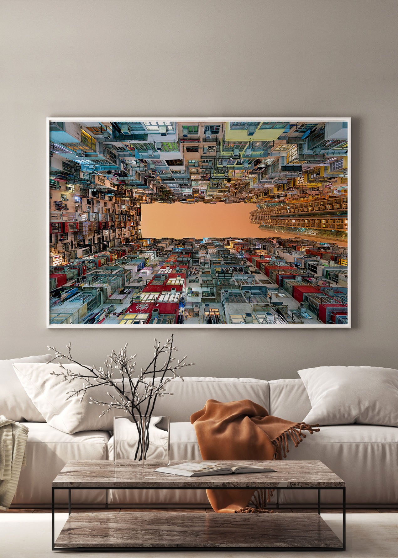 Crowded Spaces Poster | Architecture Art Print | Poster Space