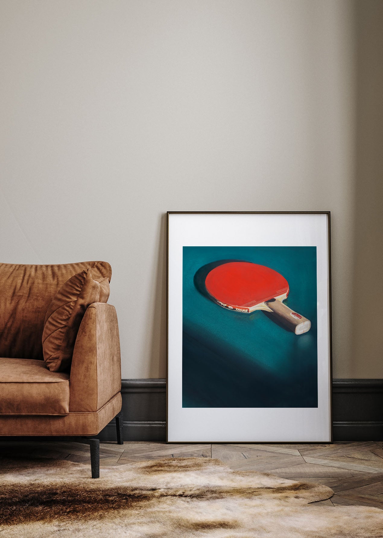 Let's Play Ping Pong Poster | Retro Art Print | Poster Space