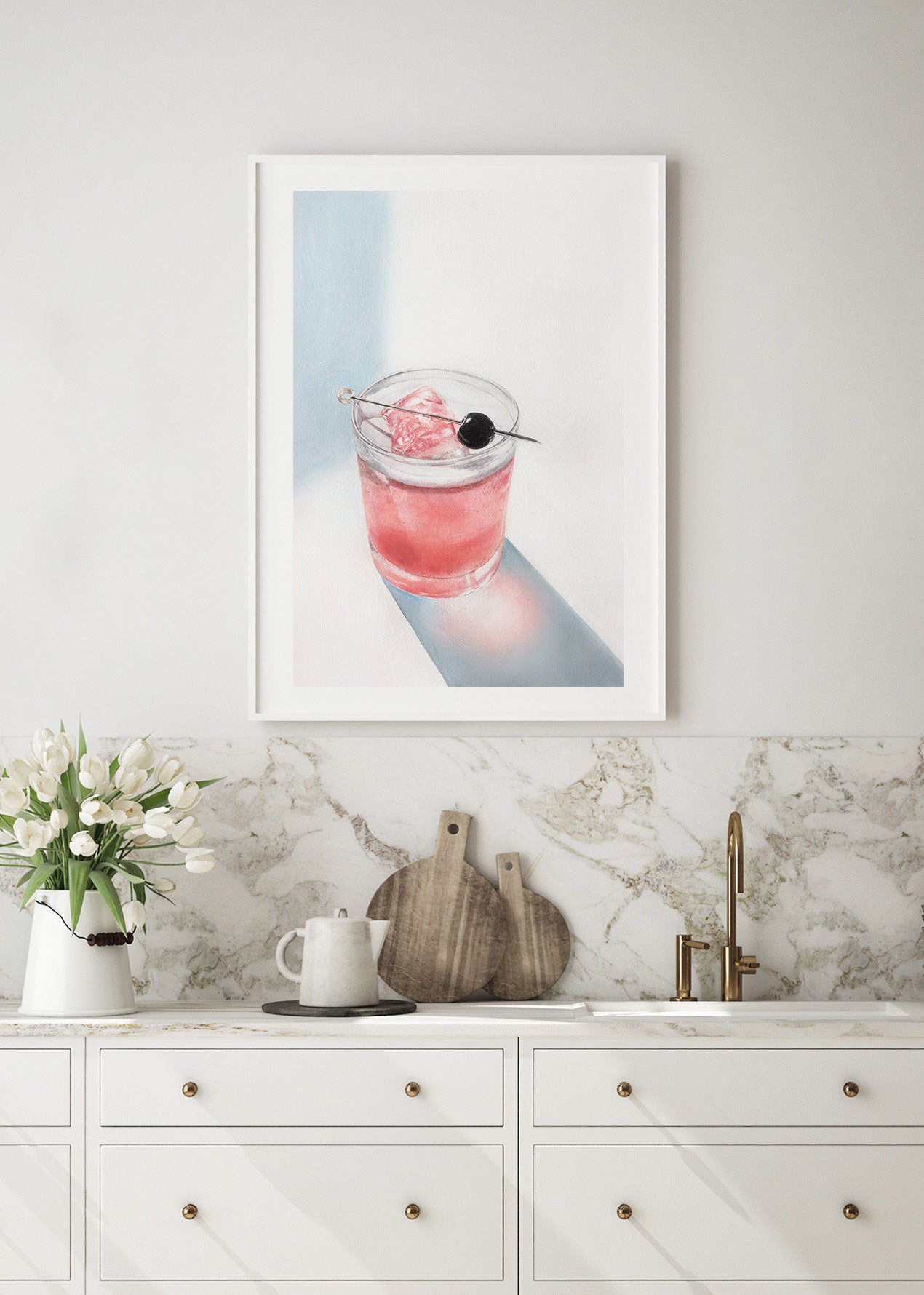 Summer Cherry Sour Cocktail Poster | Drinktavla | Poster Space