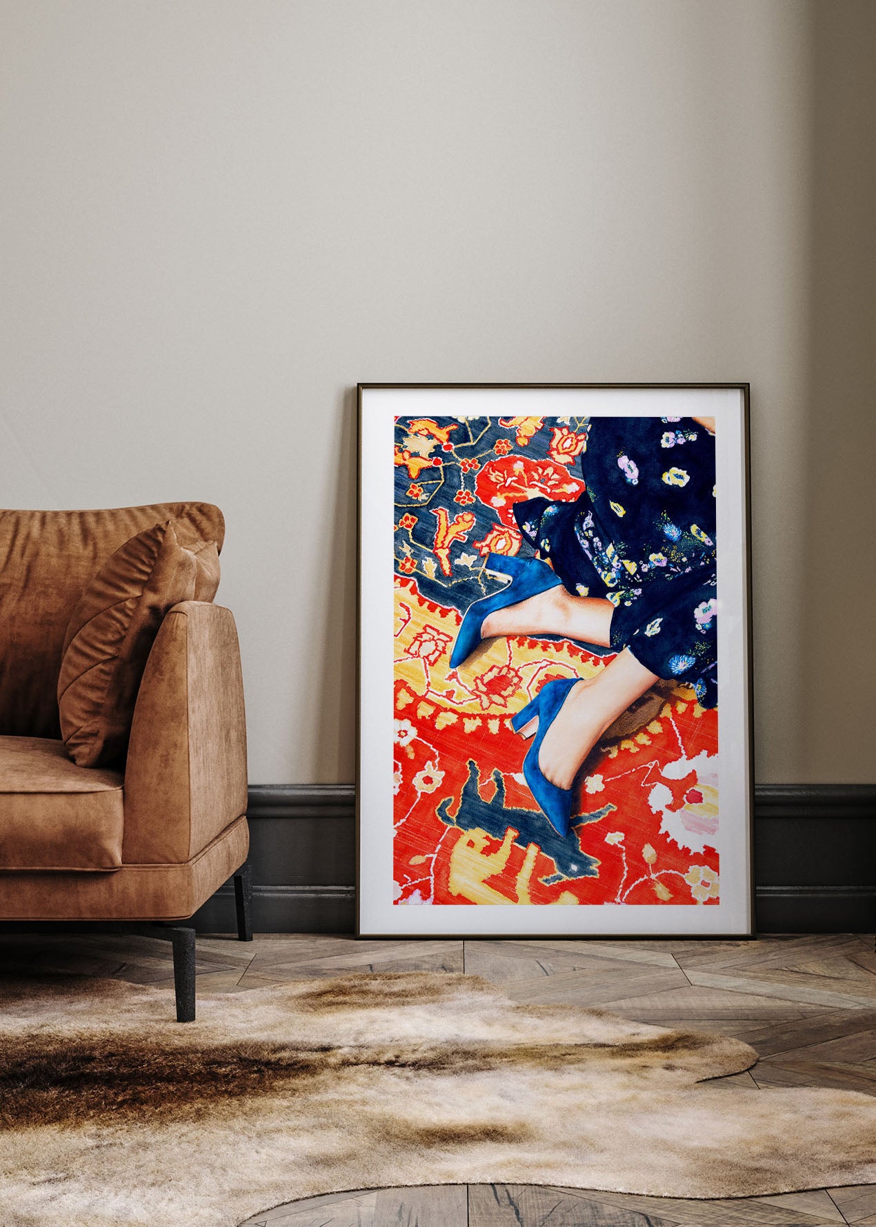 Unwinding In Splendor Poster | Retro Art Print | Poster Space