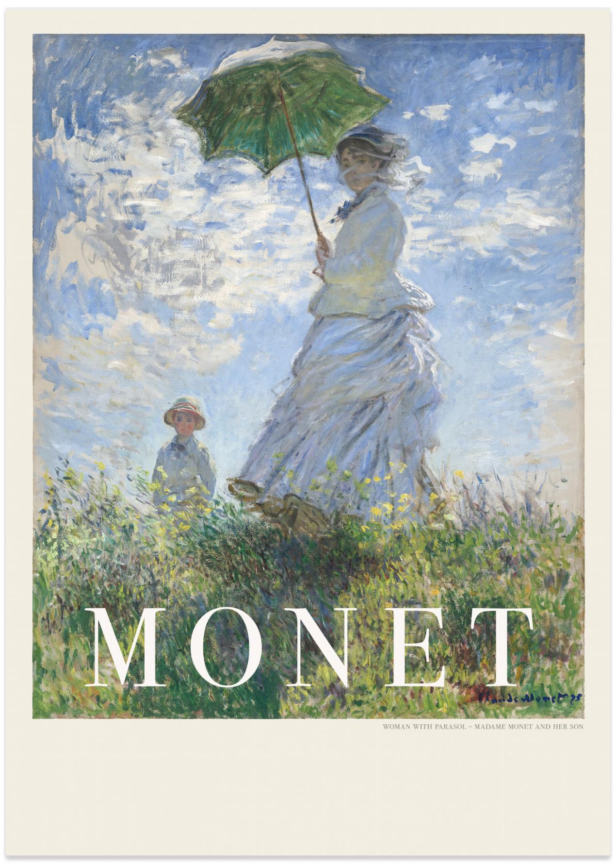Woman With Parasol by Claude Monet I Poster Space